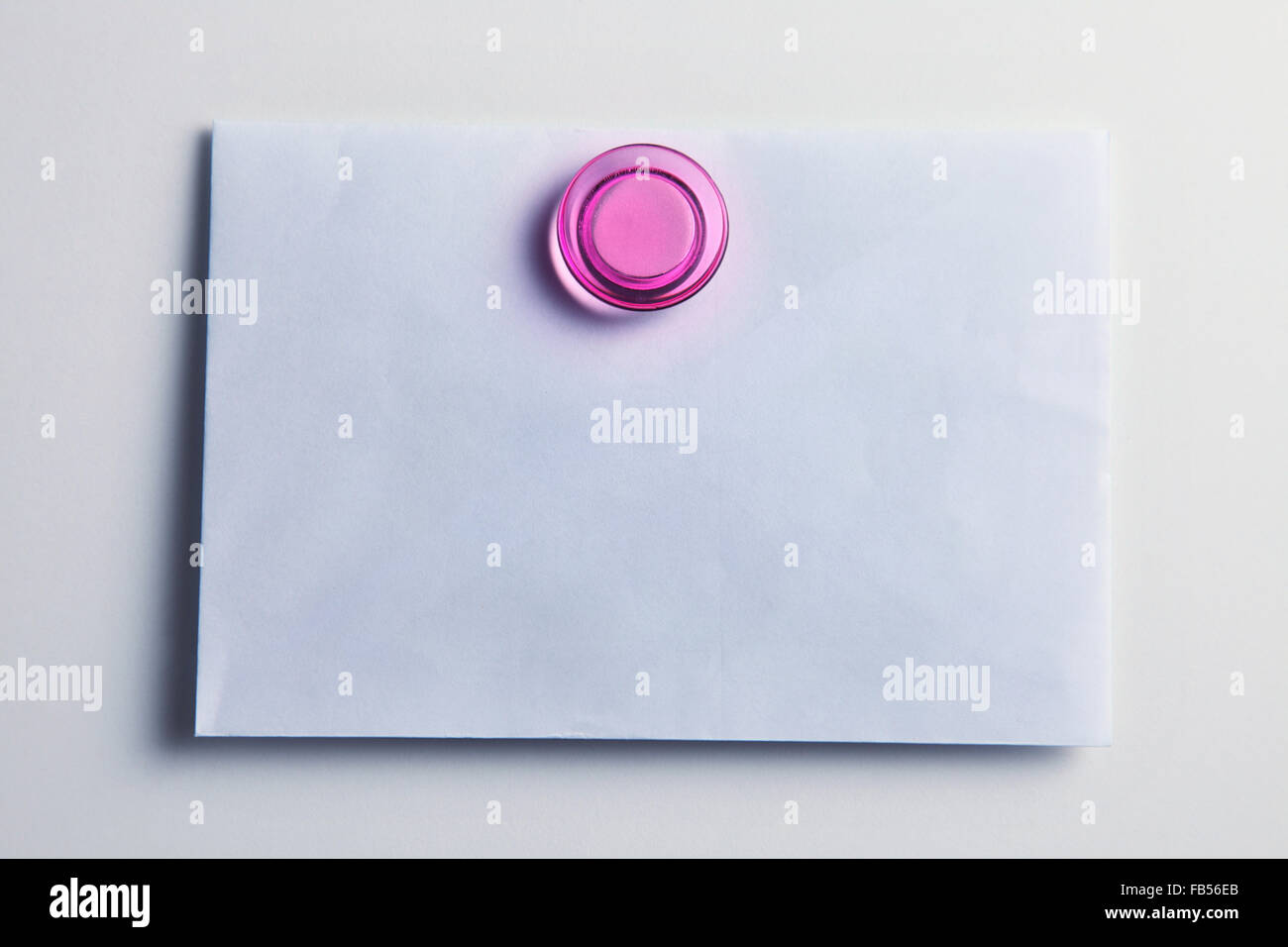 blank envelope with magnet on it Stock Photo - Alamy