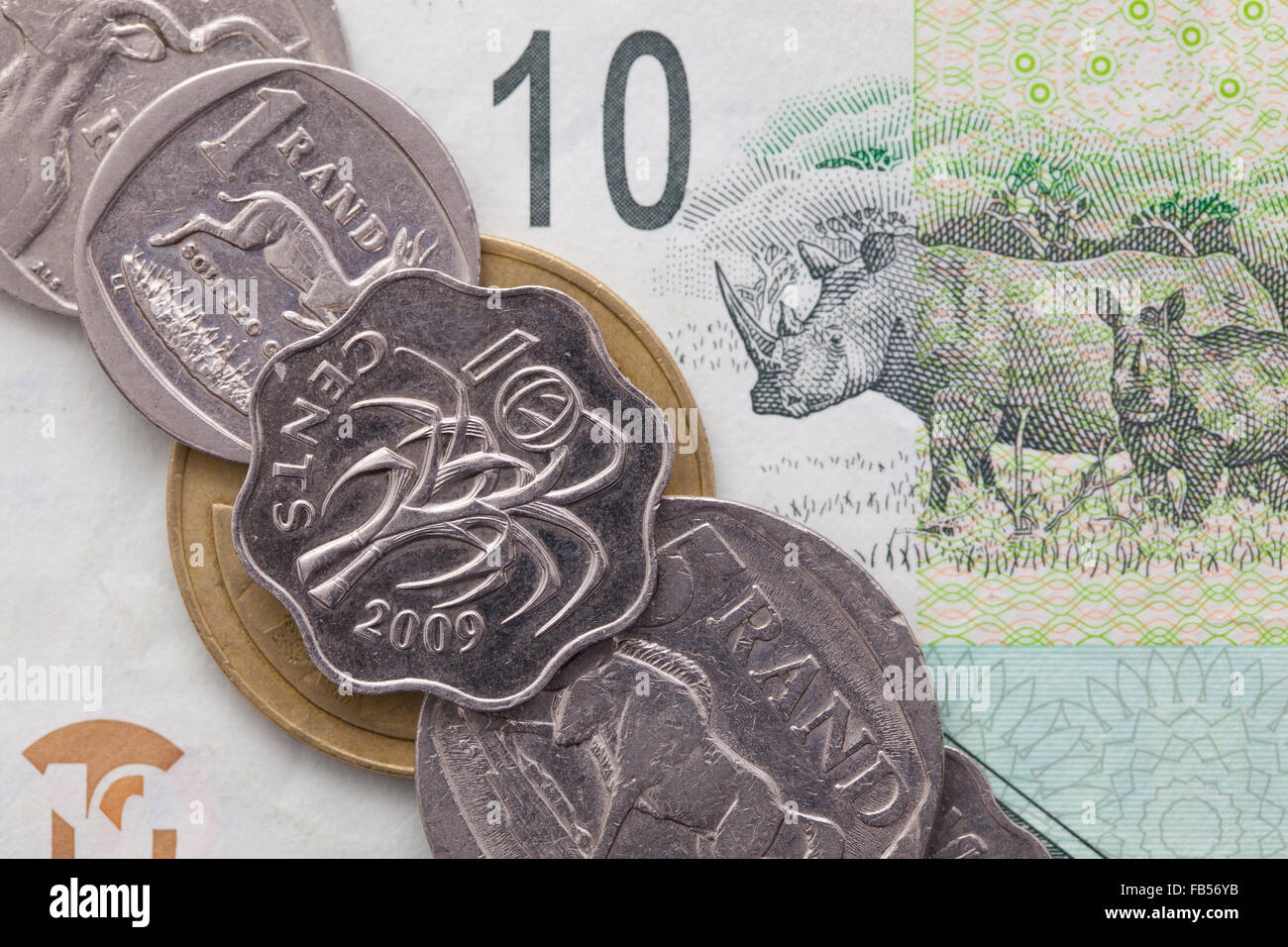 Rand currency and coins hi-res stock photography and images - Alamy