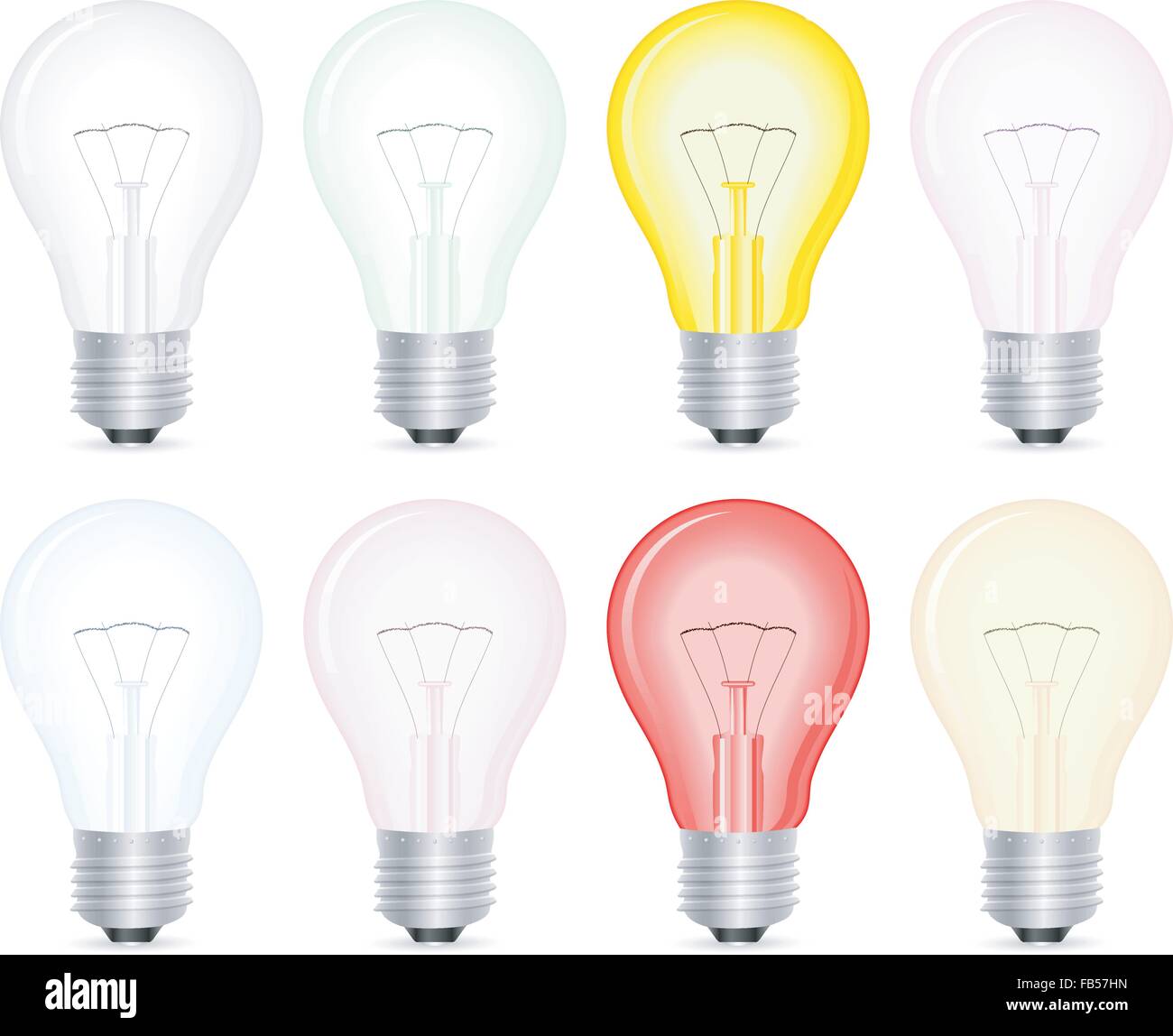 Light bulb on a white background. Vector illustration Stock Vector ...