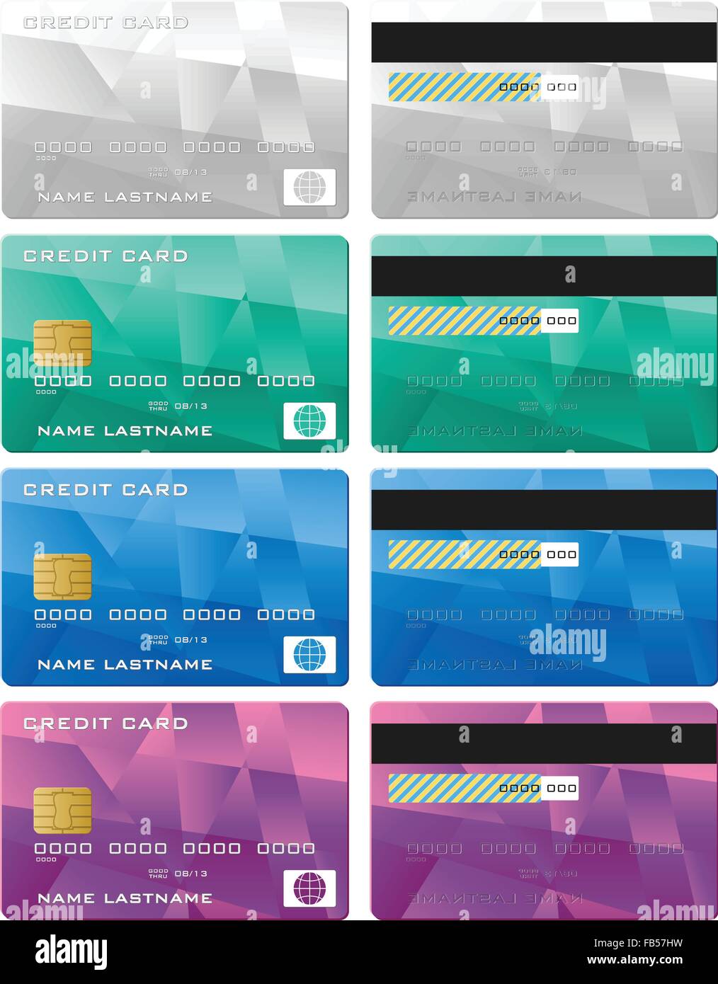 Globe credit card on Stock Vector Images - Alamy
