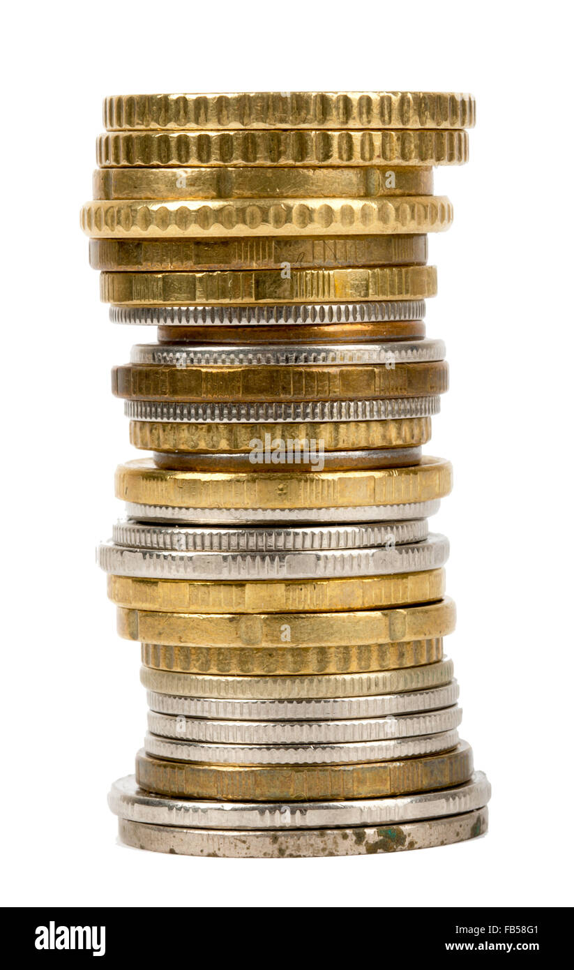 Stack of coins Stock Photo - Alamy