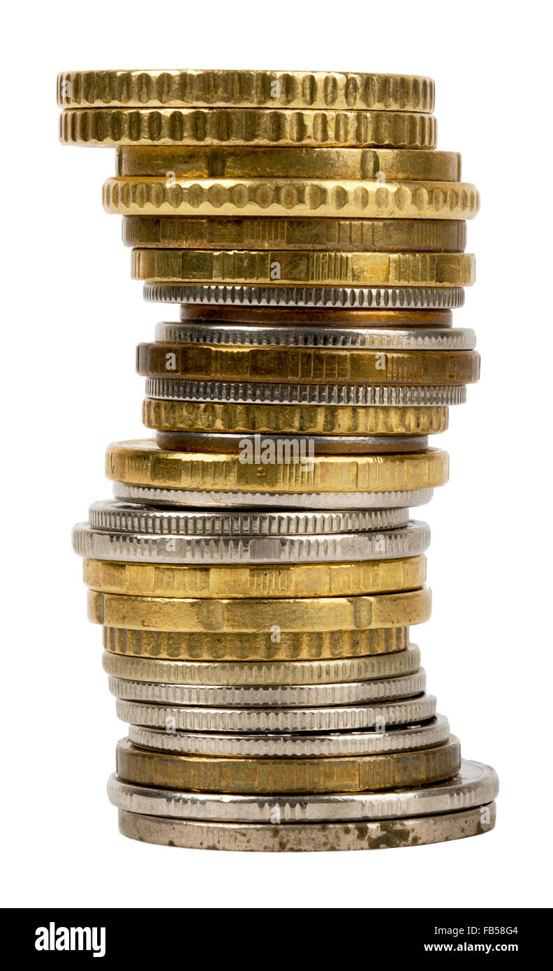 Stack of coins Stock Photo - Alamy