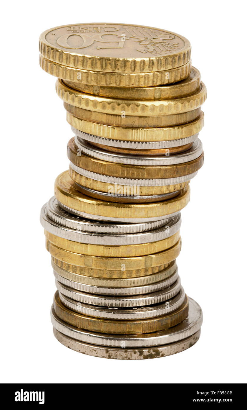 Stack of coins Stock Photo - Alamy