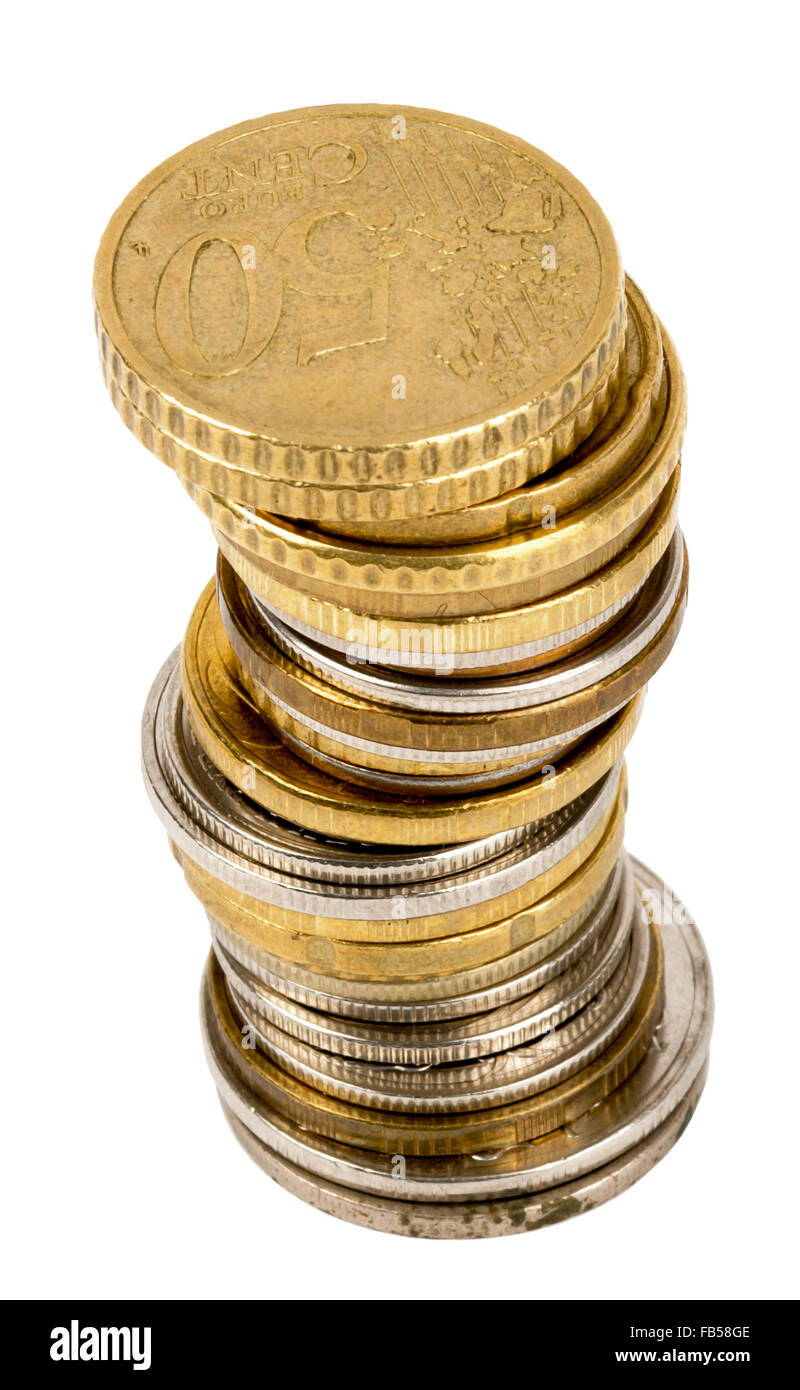 Stack of coins Stock Photo - Alamy