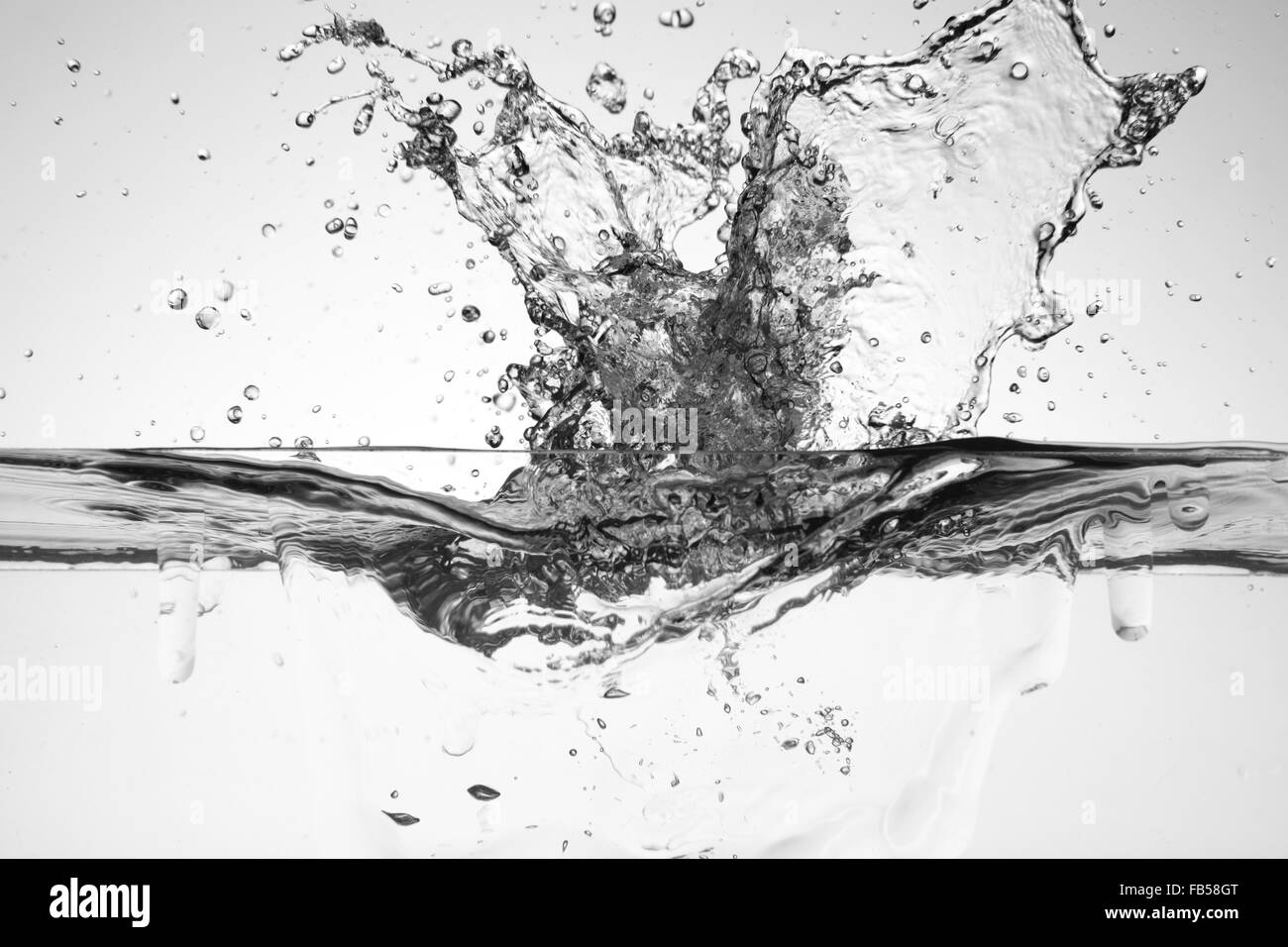 water splash on the white color background Stock Photo - Alamy