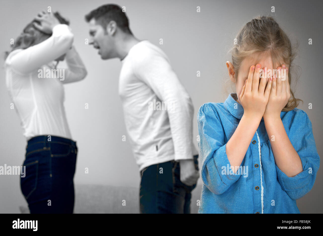 Mother and daughter arguing with father hi-res stock photography and ...