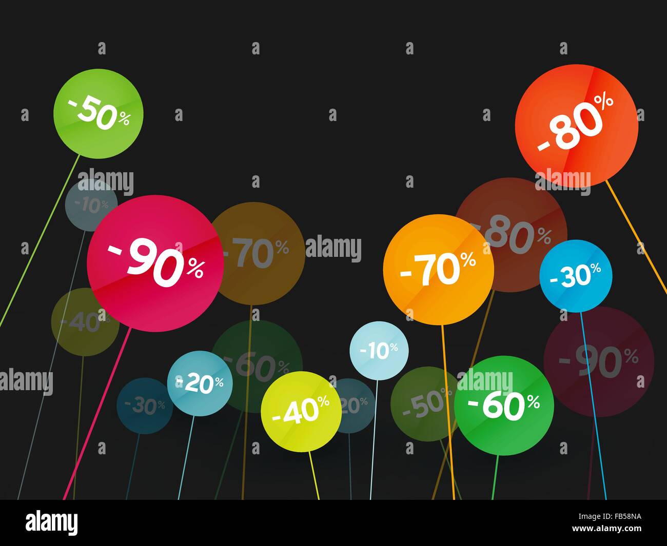 Black background sign Stock Vector Images - Alamy