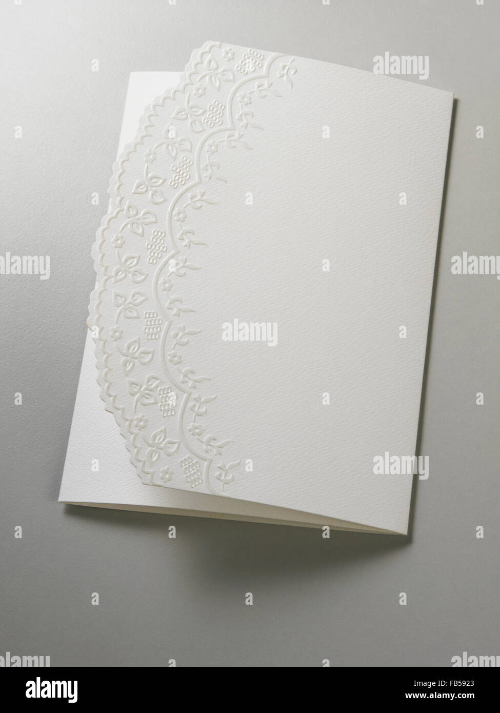 a blank card on the plain background Stock Photo - Alamy