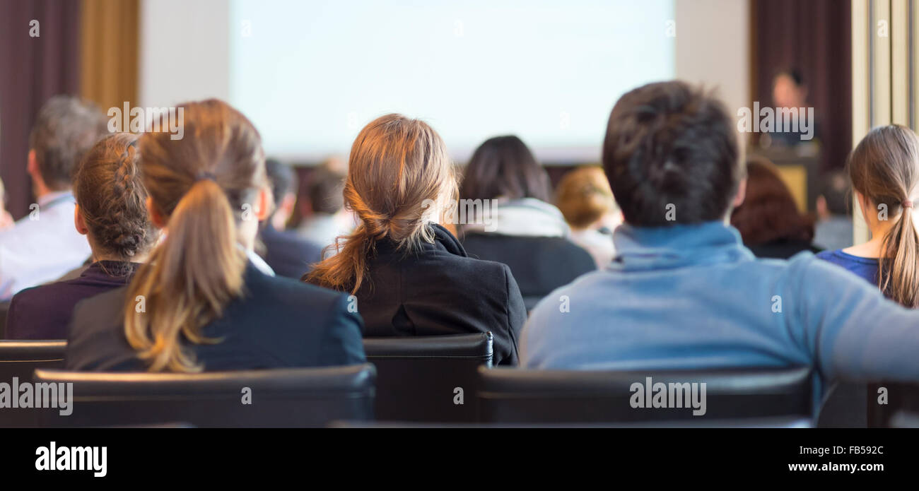 Audience in the lecture hall Stock Photo - Alamy