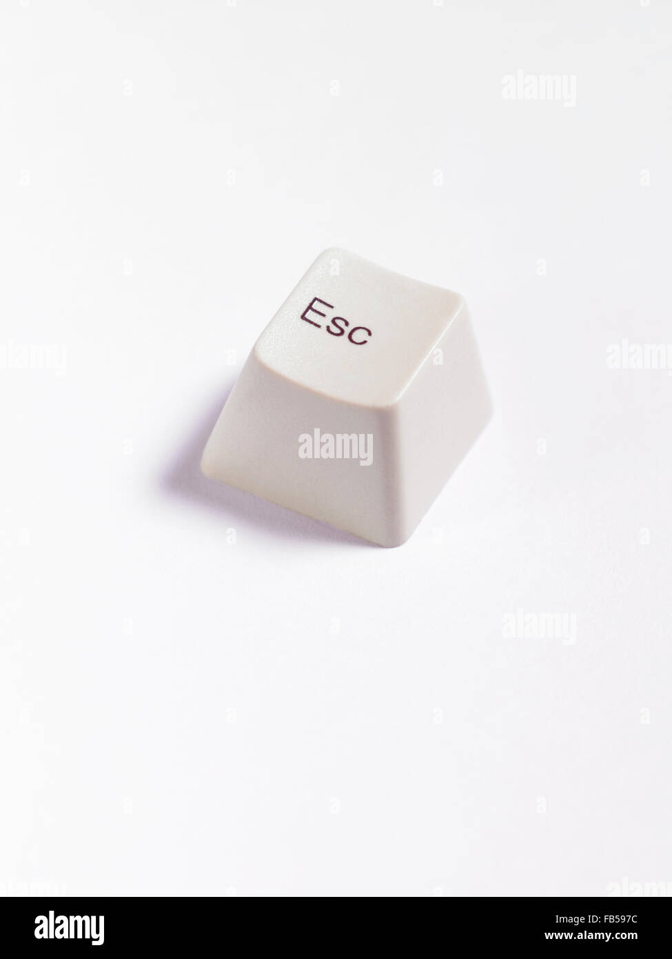 the keybvoard button of escape on white background Stock Photo - Alamy
