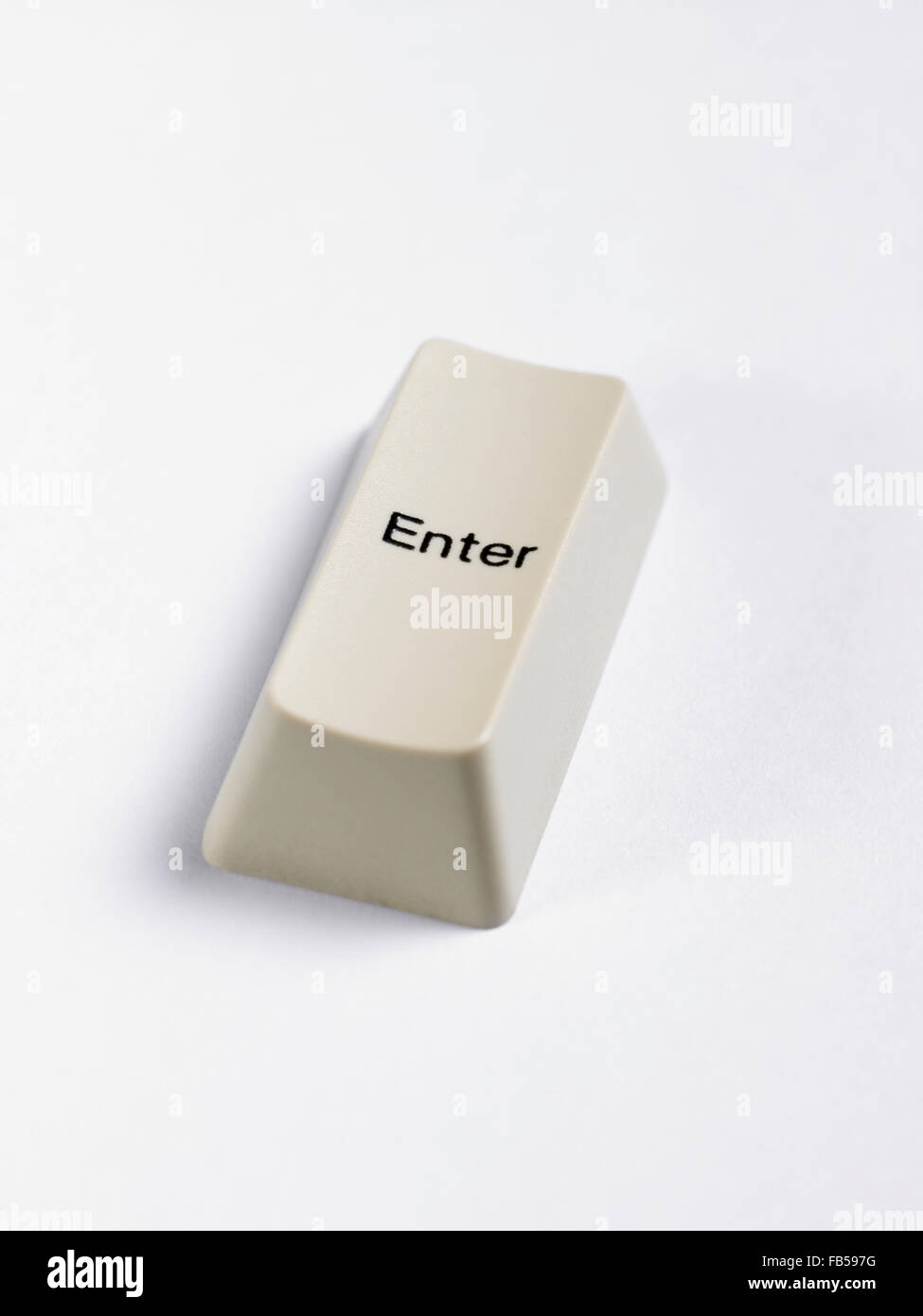 the keybvoard button of enter on white background Stock Photo - Alamy