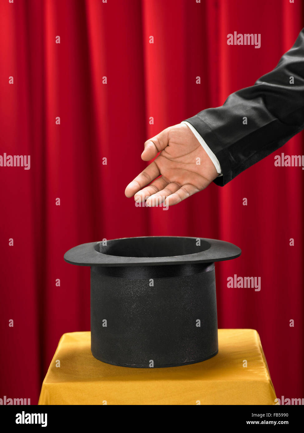 Holding top hat in hand hi-res stock photography and images - Alamy