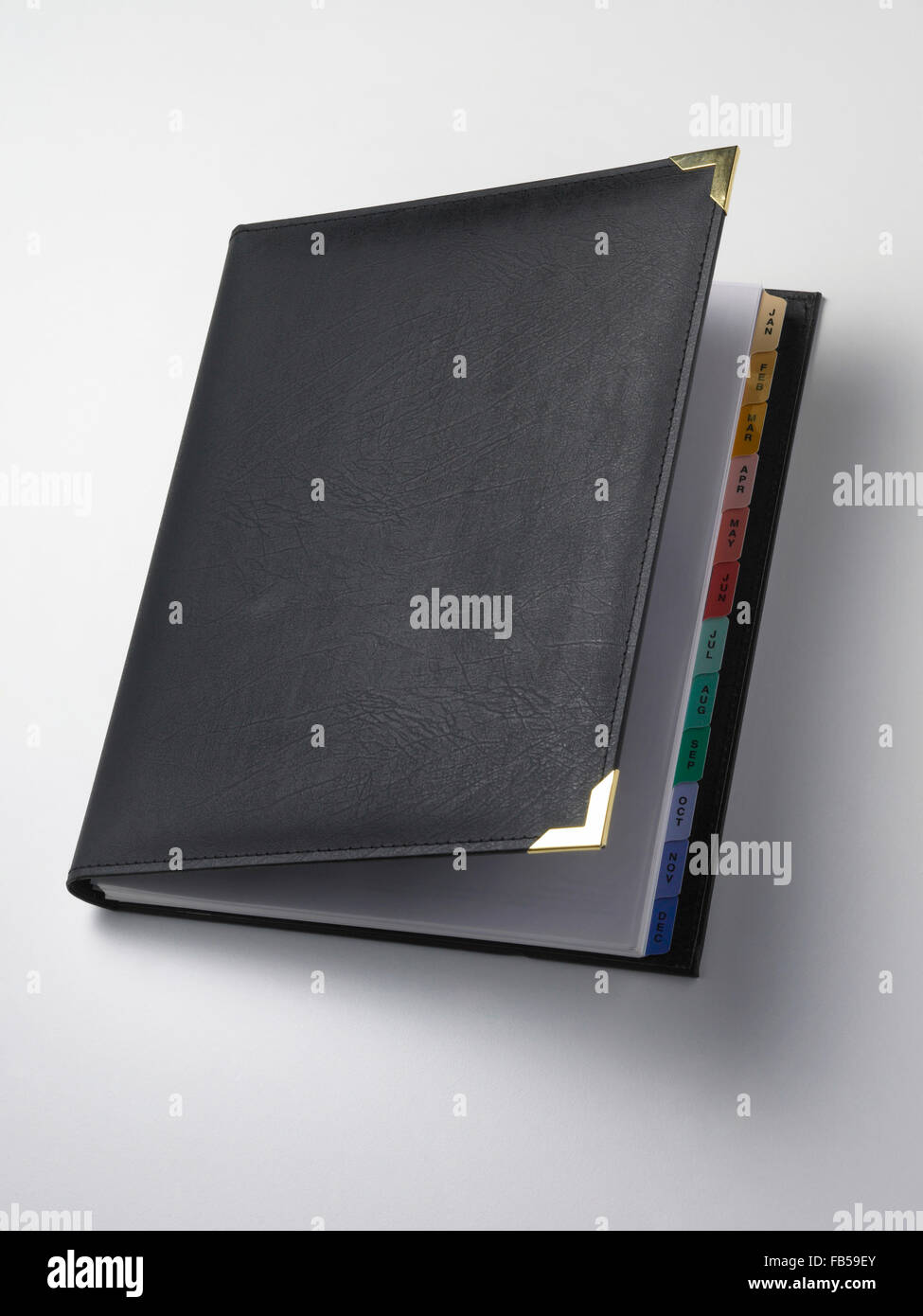hard cover organizer on plain background Stock Photo - Alamy