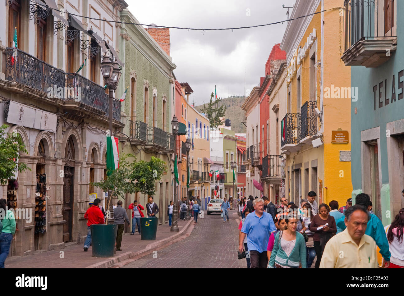 One of the many pretty streets in the UNESCO World Heritage Site city ...