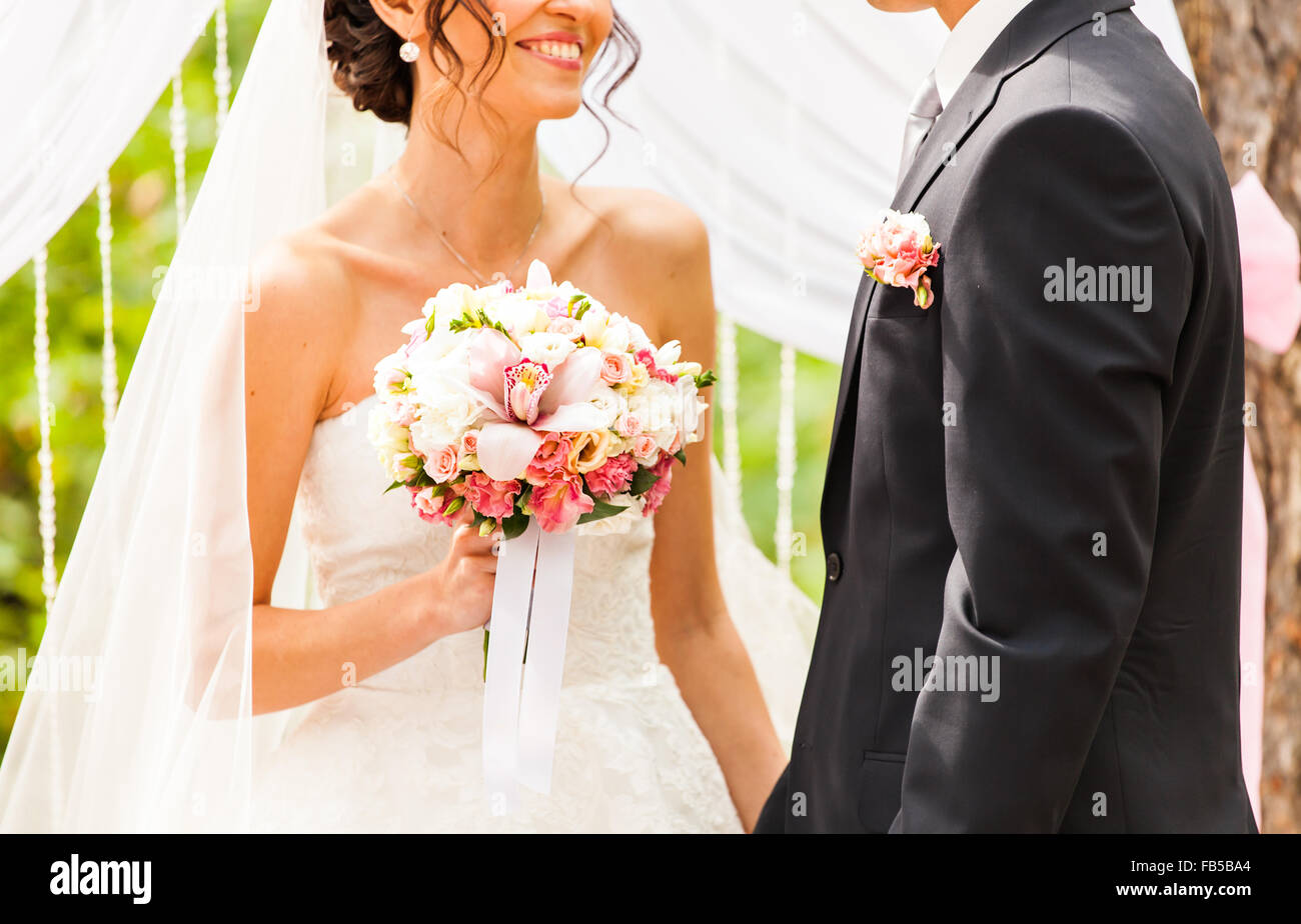 bride and groom on their wedding day Stock Photo - Alamy