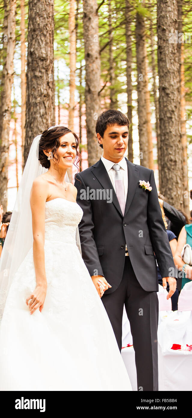 bride and groom on their wedding day Stock Photo - Alamy