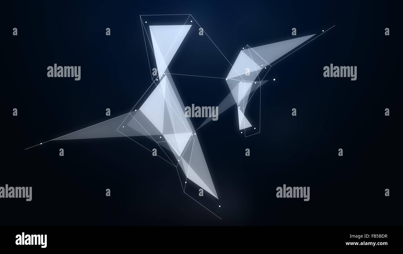 abstraction dynamic composition with lines and dotes Stock Photo - Alamy