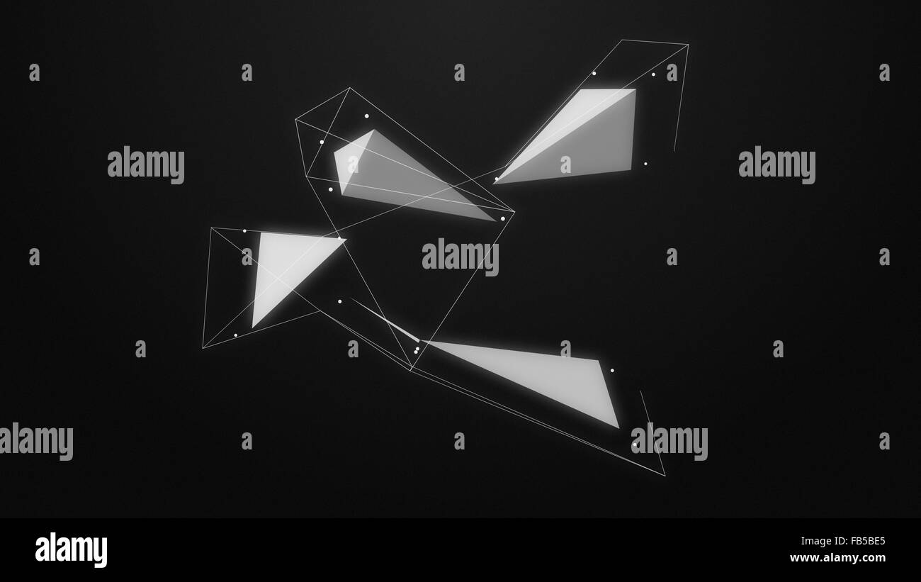 abstraction dynamic composition with lines and dotes Stock Photo - Alamy