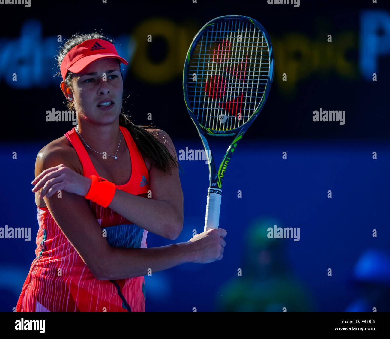 Sydney, Australia. 10th Jan, 2016. Ana Ivanovic (SRB) in action against ...
