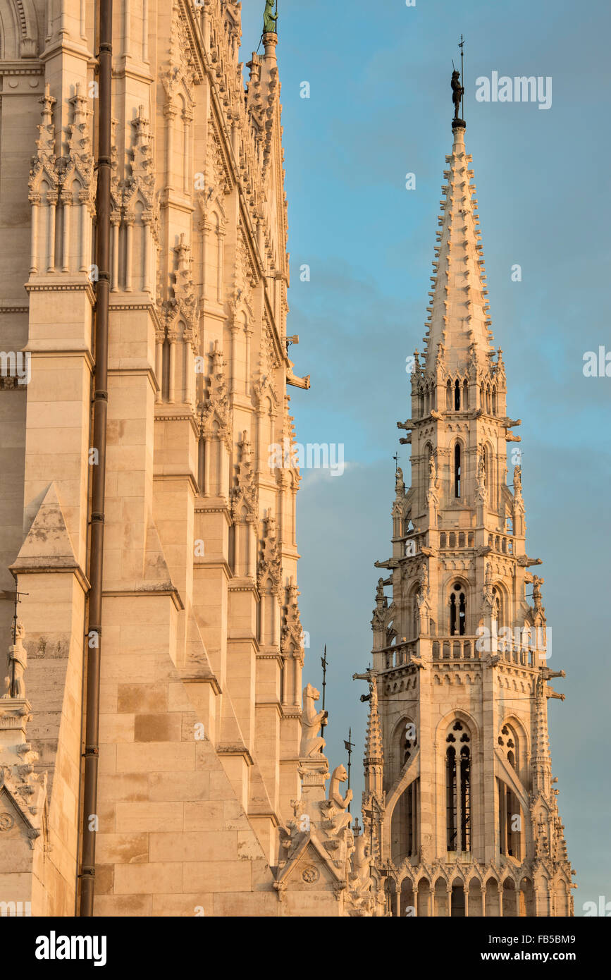 Tower of the Hungarian Parliament Building, Budapest Stock Photo - Alamy