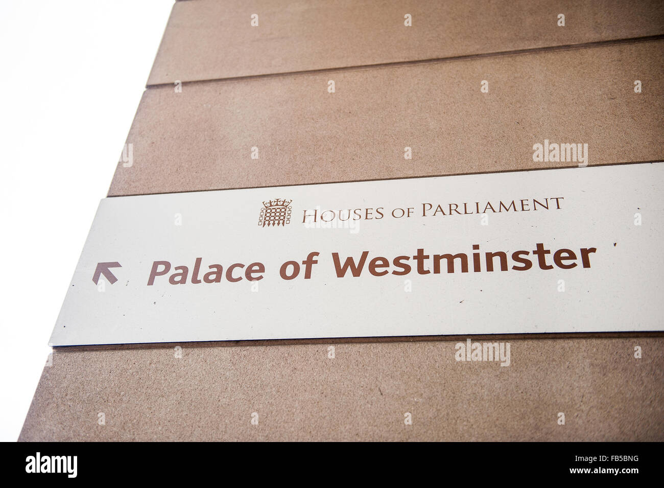 Palace of Westminster sign in London Stock Photo - Alamy