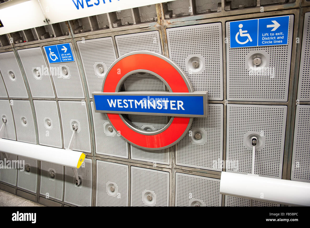 Westminster London Underground tube station in London Stock Photo - Alamy
