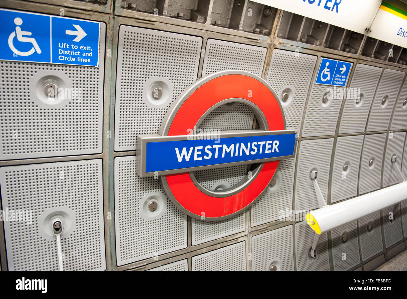 Westminster London Underground tube station in London Stock Photo - Alamy