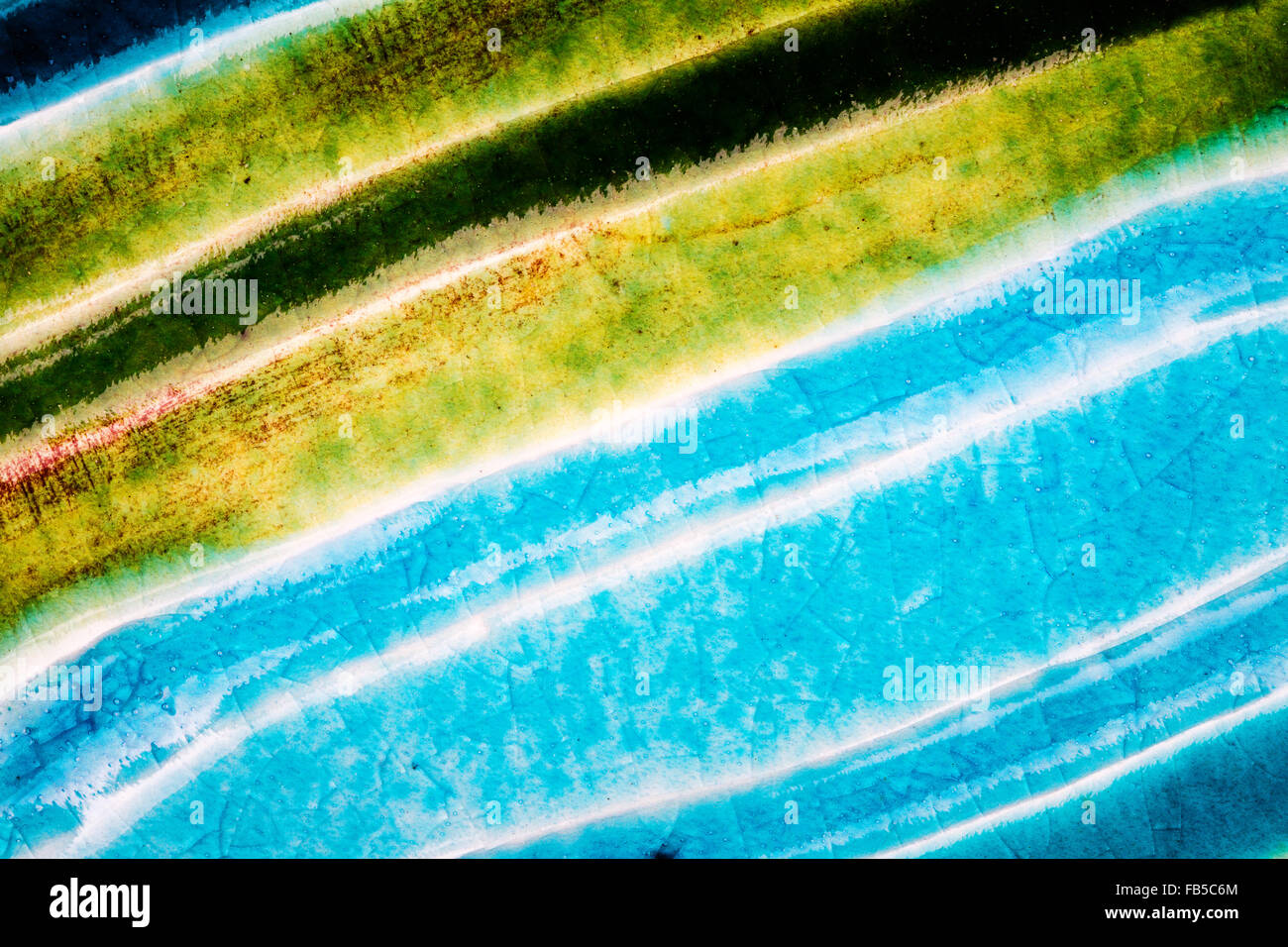 Closeup shot of glazed green and blue ceramics texture Stock Photo - Alamy