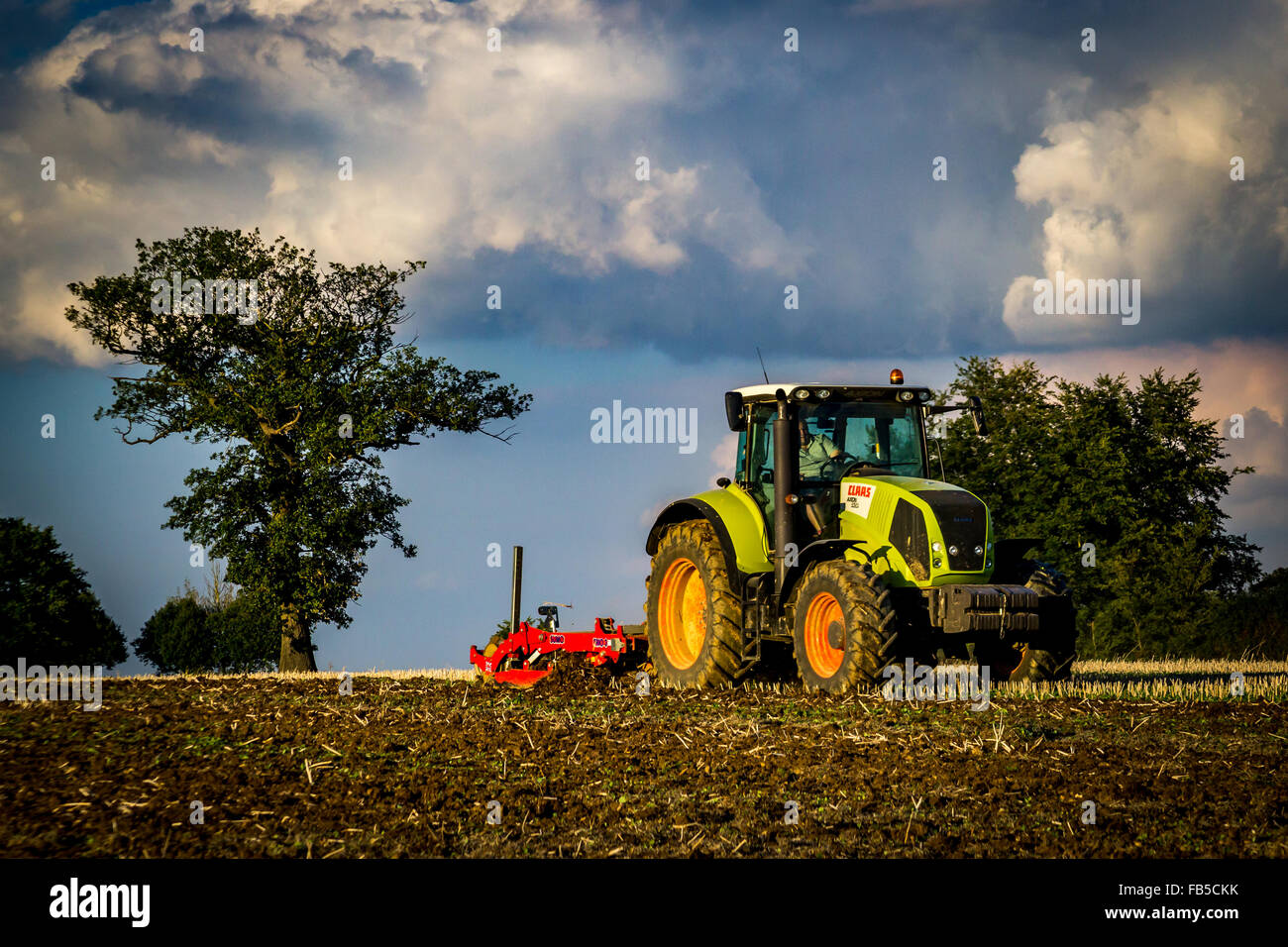 Class Tractor Cultivating Land Stock Photo - Alamy