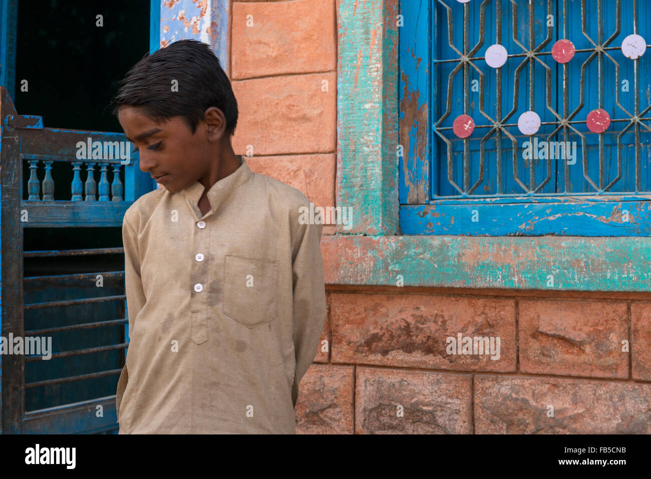 Shy boy hi-res stock photography and images - Alamy