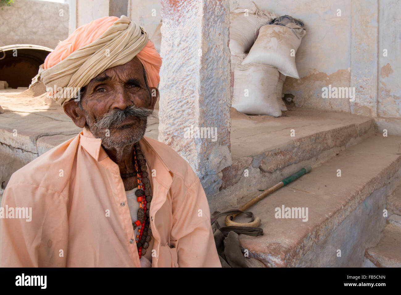 Man With Turban Stock Photo - Alamy