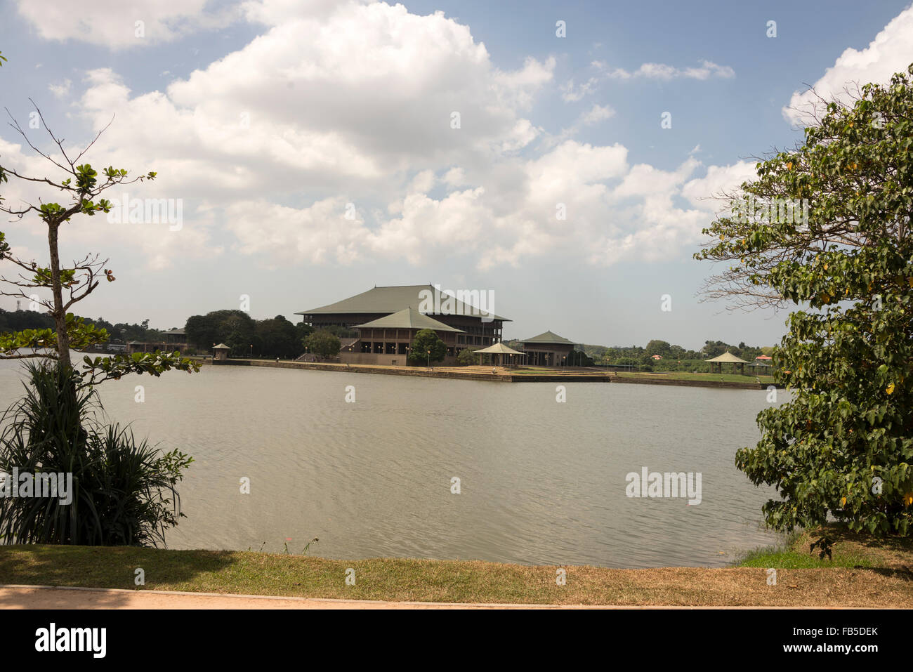 The Sri Lankan Parliament Complex known as the new parliament is on an ...
