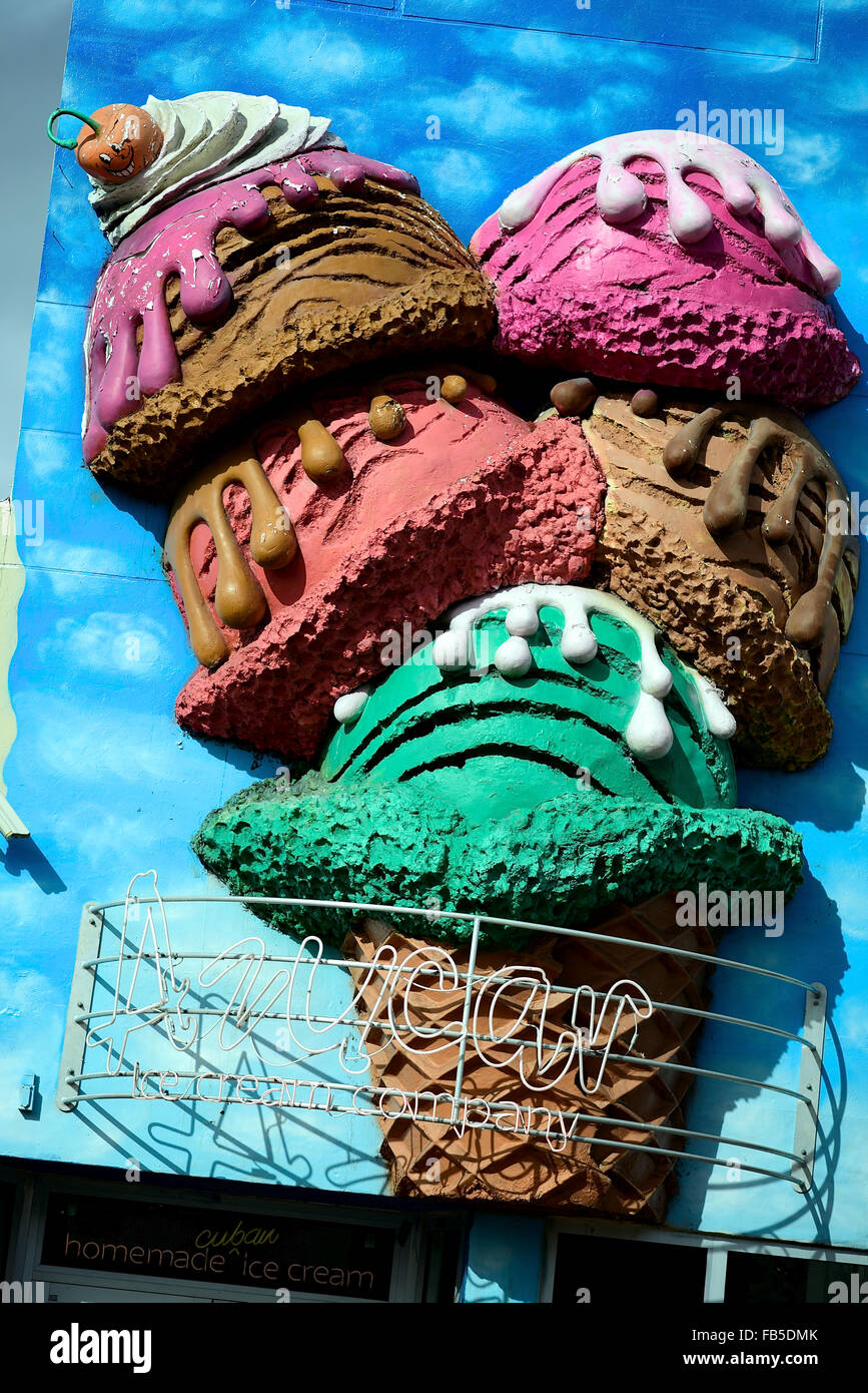 Ice Cream Shop, Little Havana, Miami, USA Stock Photo - Alamy