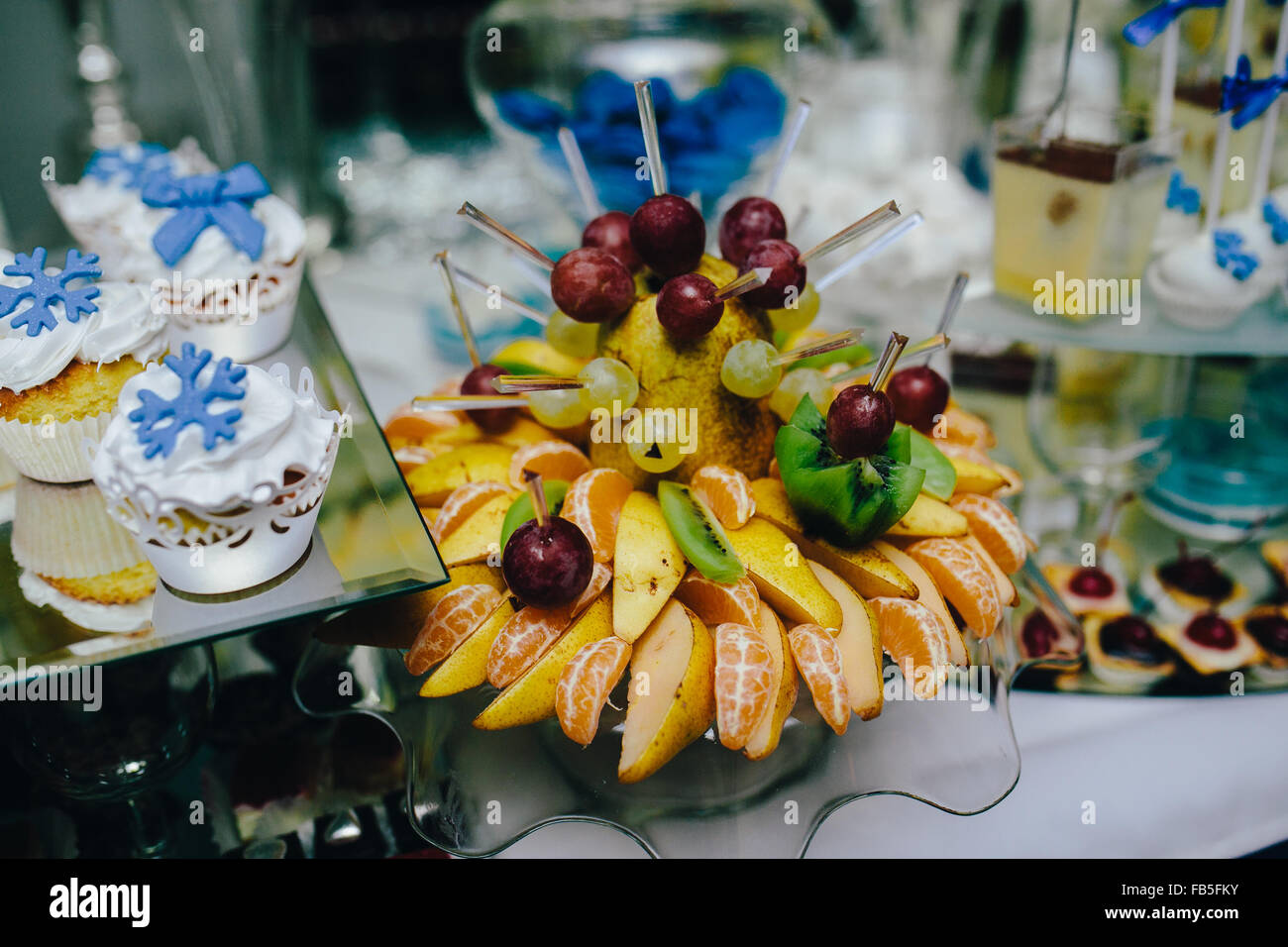 buffet with tropical fruit Stock Photo - Alamy