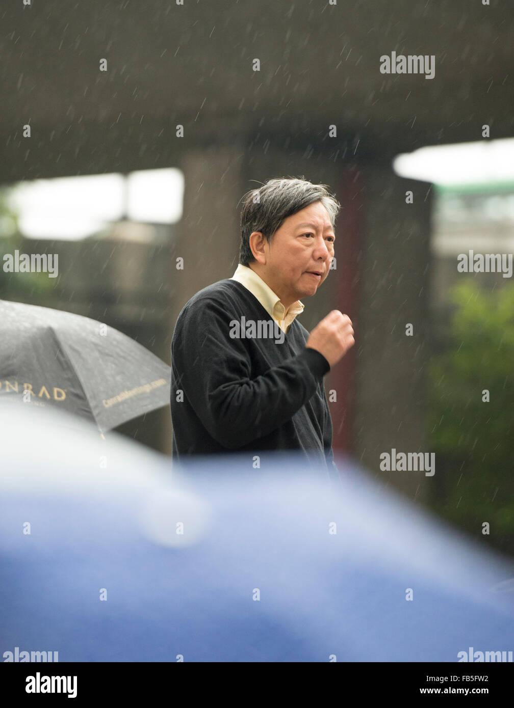 Hong Kong, China. 10th Jan, 2016. Hon Cheuk-yan Lee, member of the Hong ...