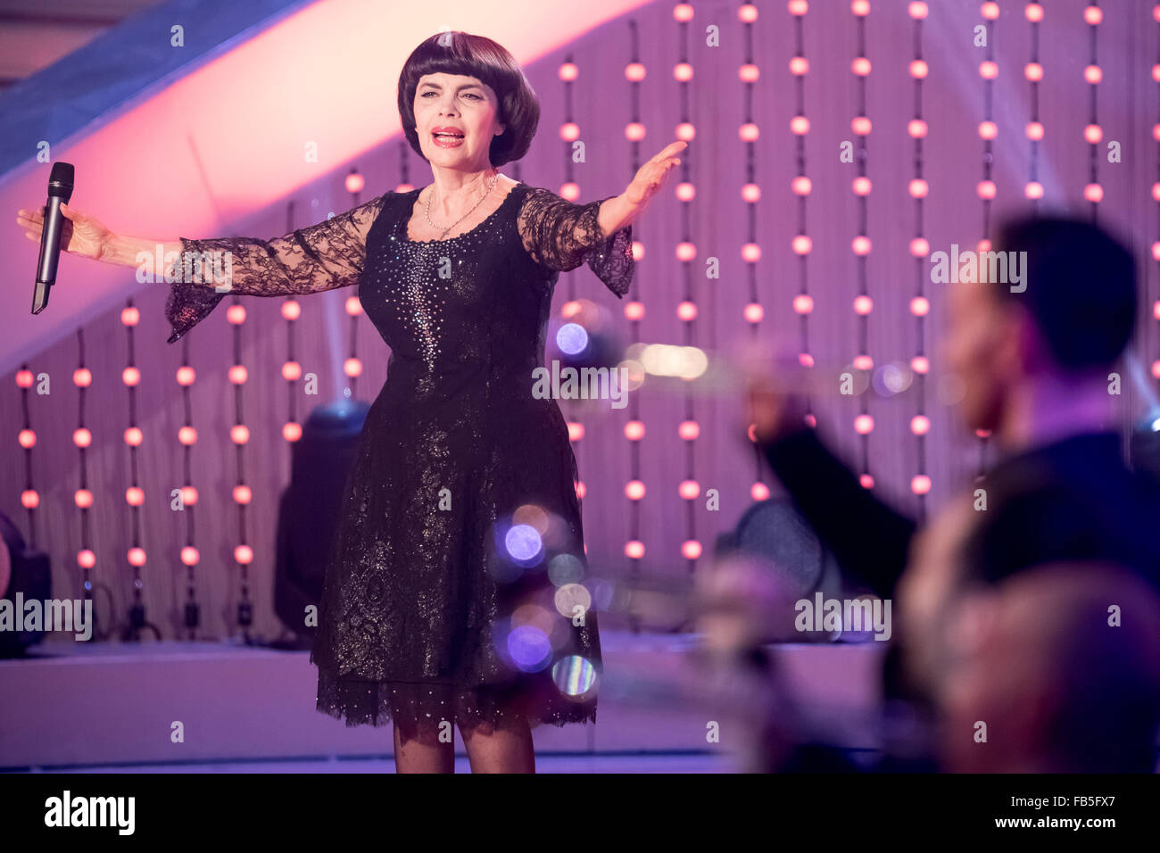 Berlin, Germany. 09th Jan, 2016. French singer Mireille Mathieu ...