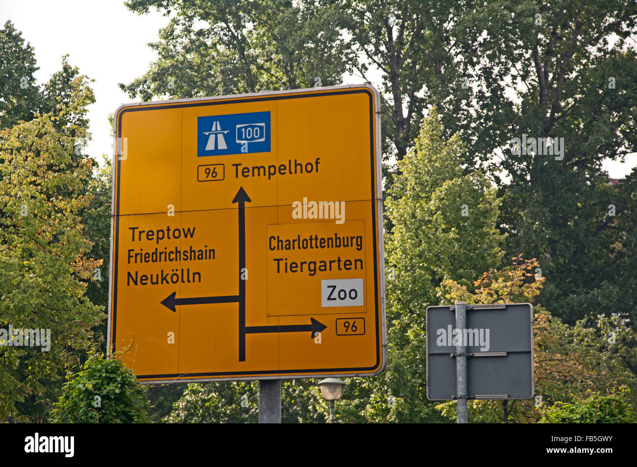 Berlin, Germany, Road Sign Stock Photo - Alamy