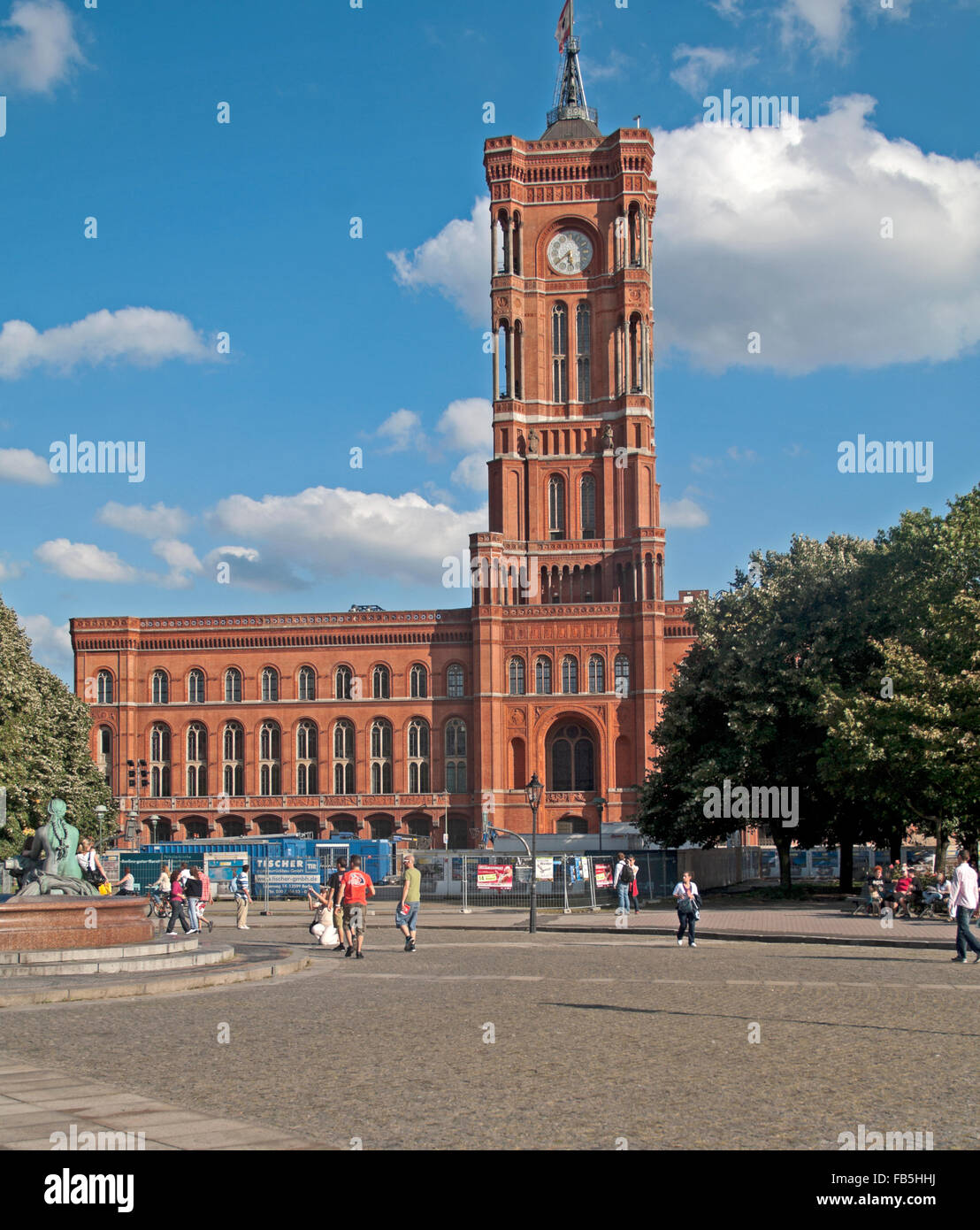 Red Town Hall Tower, (Rotes Rathaus,) Berlin, Germany Stock Photo - Alamy