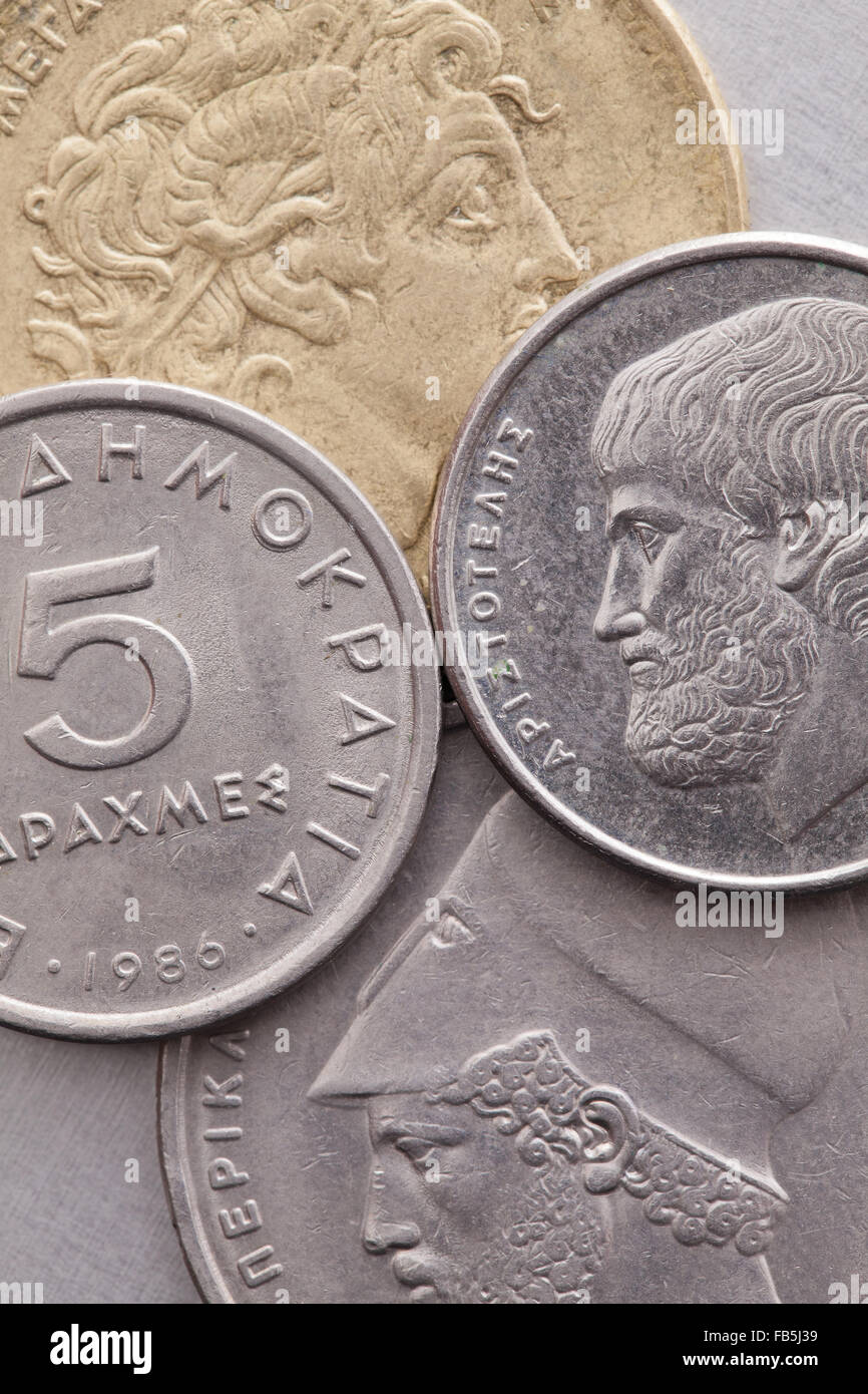 Old greek money drachma banknote hi-res stock photography and images ...