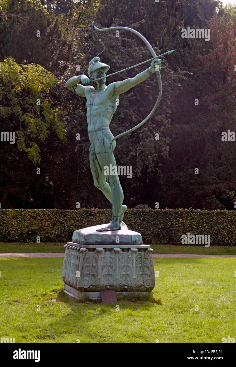 Sanssouci Park Archer Statue, Built by Frederick the Great, Potsdam ...
