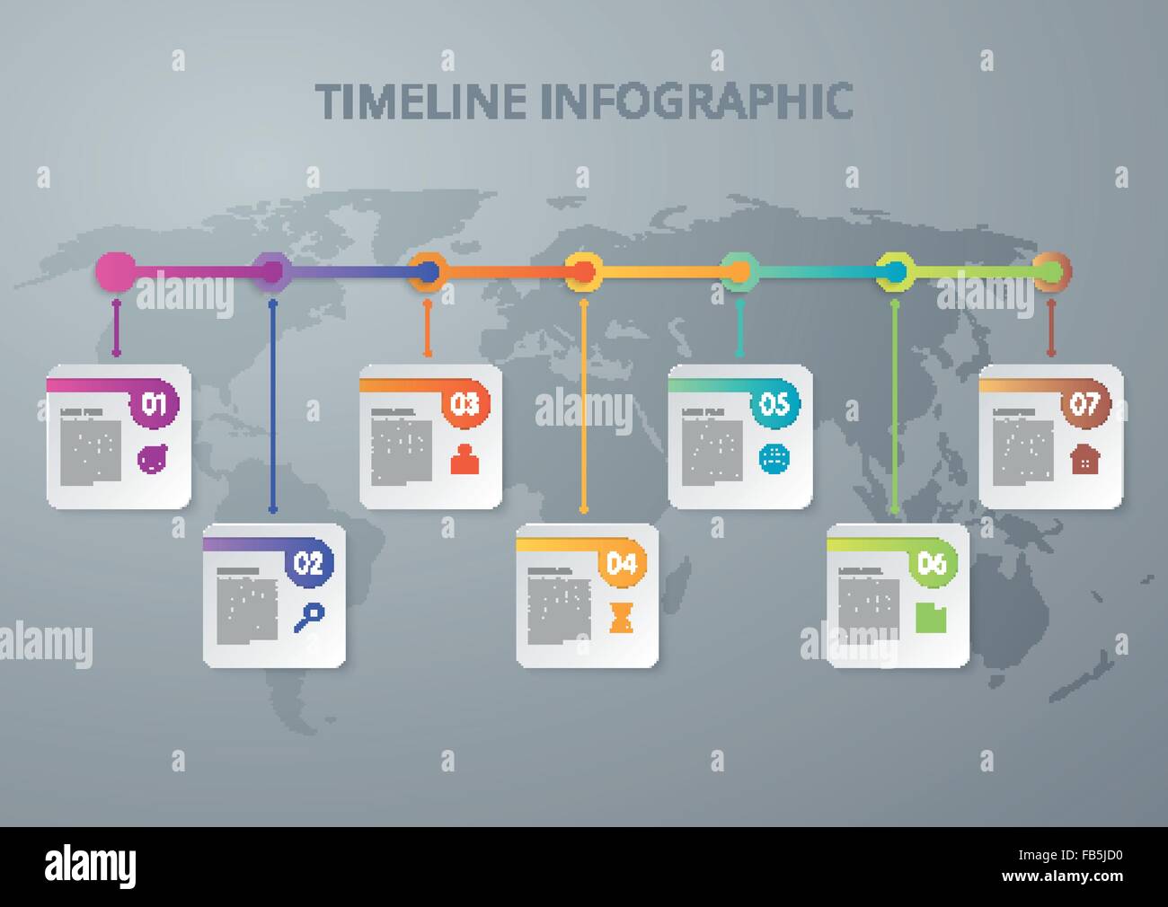 Vector illustration infographics timeline Stock Vector Image & Art - Alamy