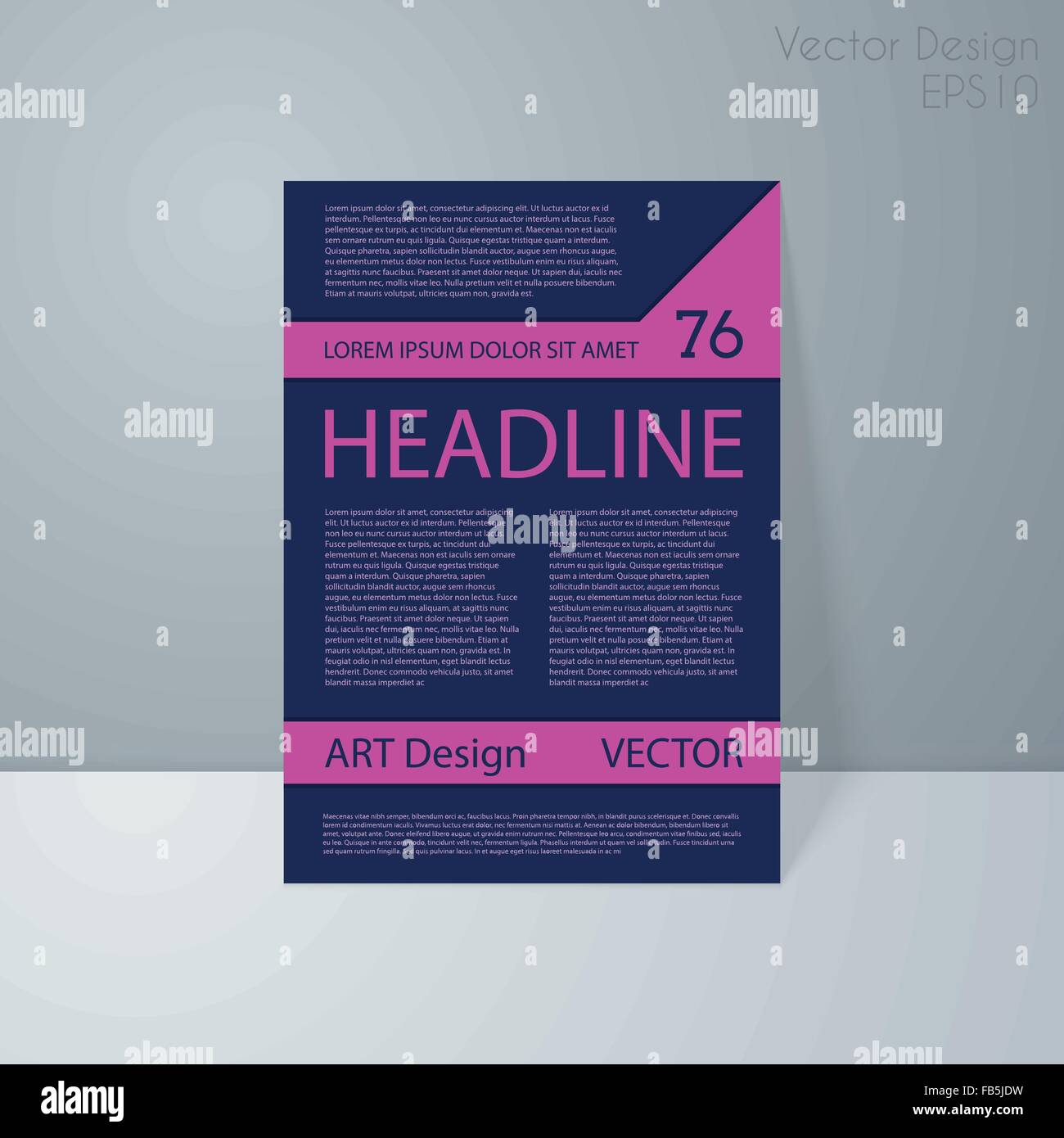 Vector illustration of a magazine cover Stock Vector Image & Art - Alamy