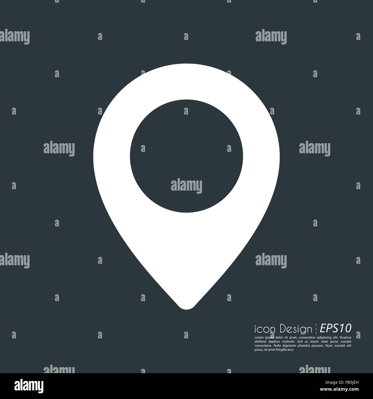 Vector illustration icon label on the map Stock Vector Image & Art - Alamy