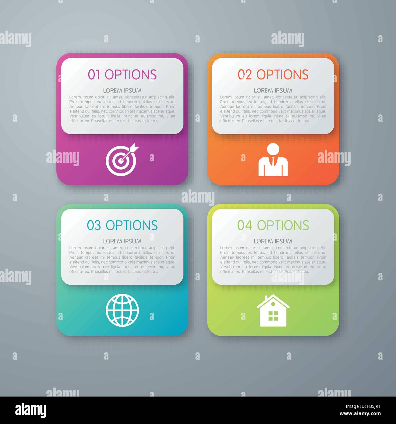 Vector illustration infographics squares Stock Vector Image & Art - Alamy