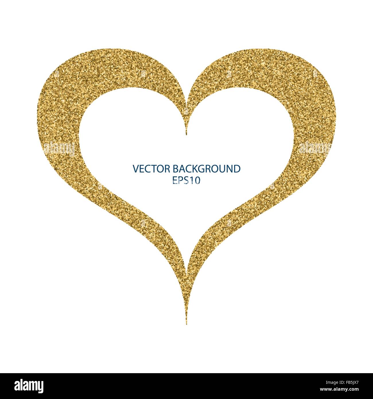 Vector illustration of a heart gold Stock Vector Image & Art - Alamy