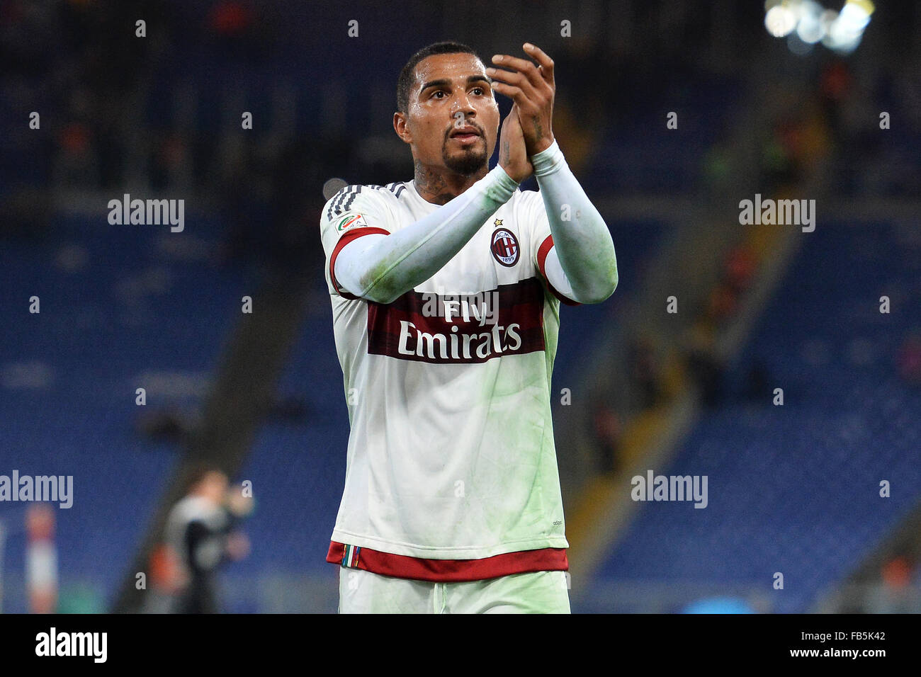 Rome, Italy. 9th January, 2016. Kevin Prince Boateng Milan Roma 9-01 ...
