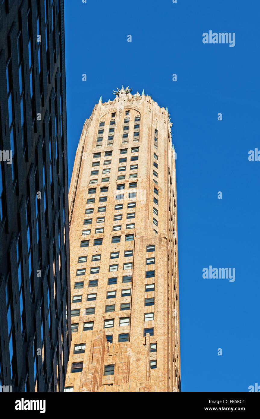 United States of America, Usa: architecture and Art Deco style, skyline ...