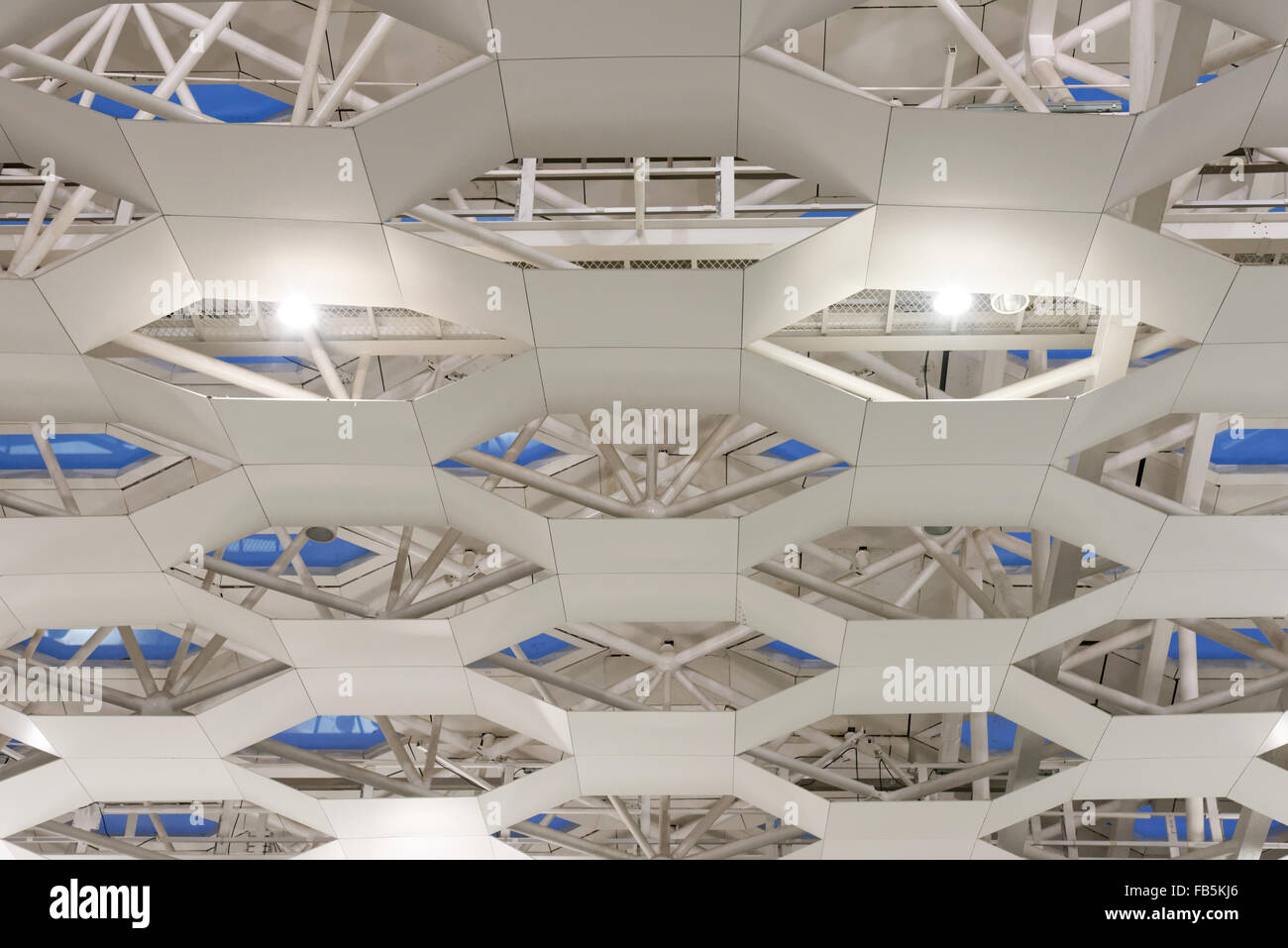 futuristic indoor ceiling Stock Photo - Alamy
