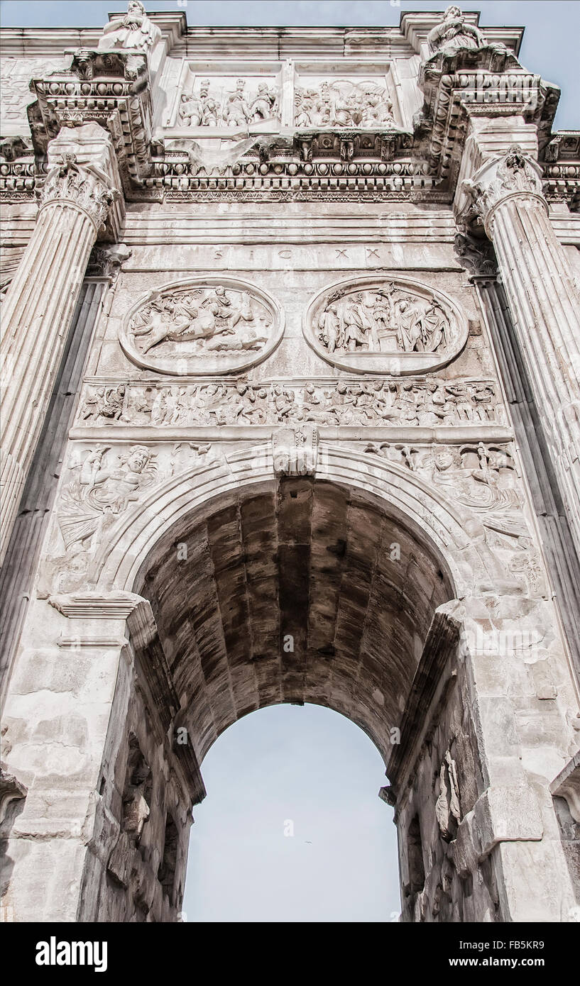 The Arch of Constantine is a triumphal arch in Rome, situated between ...