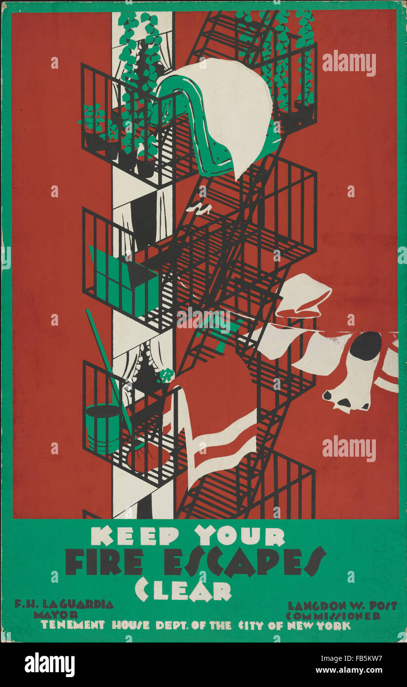Work Projects Administration (WPA) poster promoting safety regulations ...